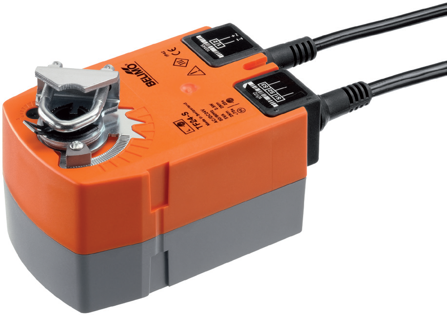 TF24-S Spring-return actuator, Open-close, AC/DC 24 V, 2.5 Nm, With ...