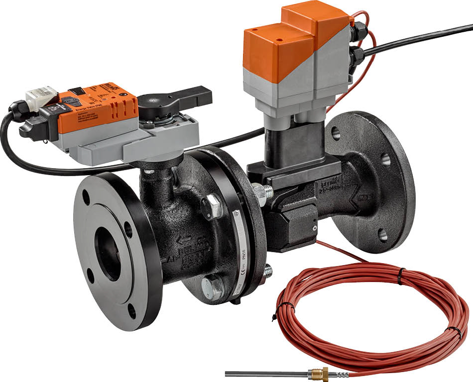 EV..F+BAC, Characterised control valve with sensoroperated flow rate or ...